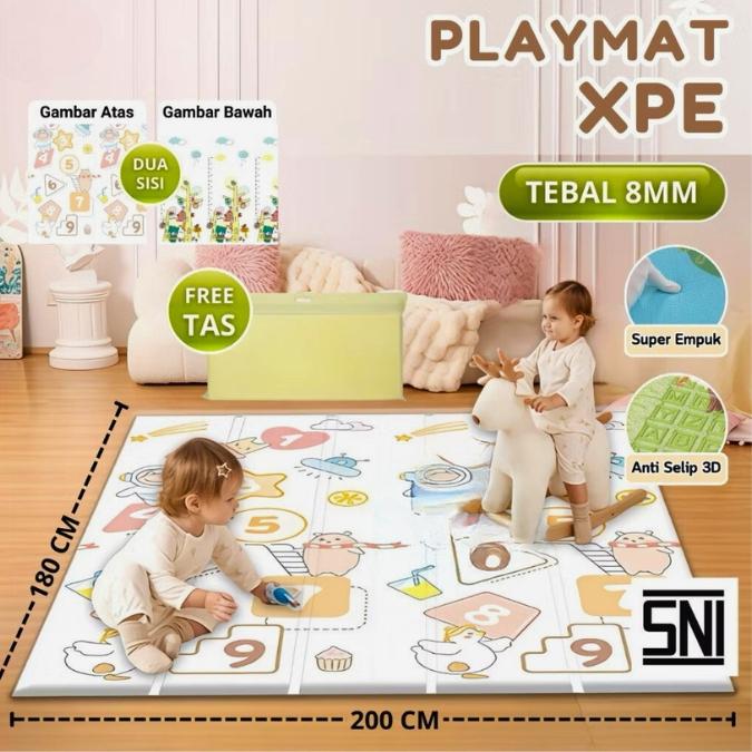 pplus Playmat Anak 180 x200 Tebal 8mmTikar Lipat Bayi playma - Shop ...