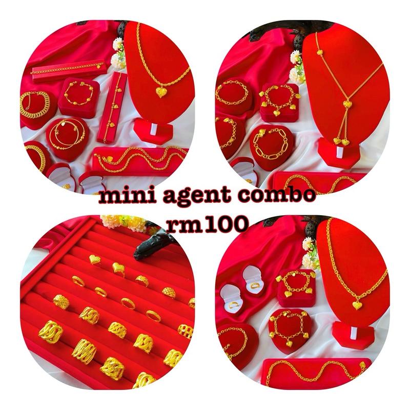 NS SET gelang rantai cincin MINI AGENT COMBO MURAH EMAS BANGKOK - TikTok Shop Malaysia