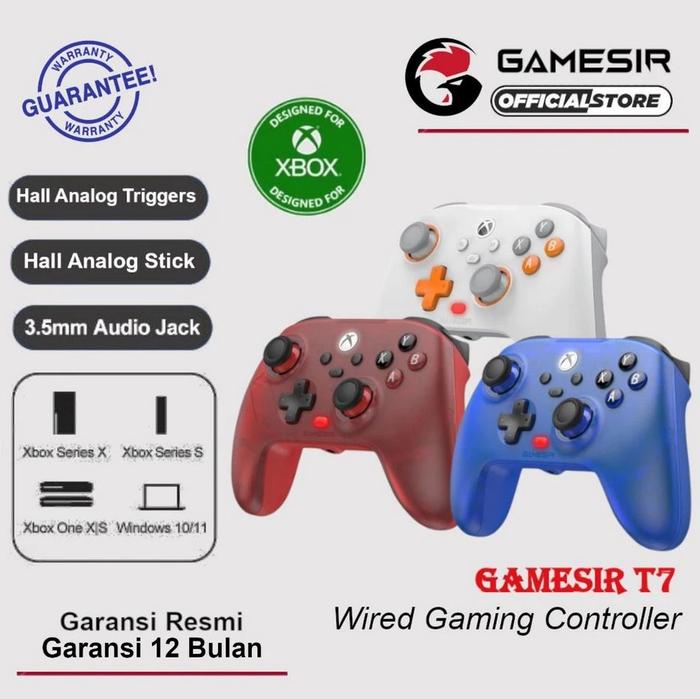 Promo GameSir T7 Wired Gamepad Controller Hall Effect Stick Triggers ...
