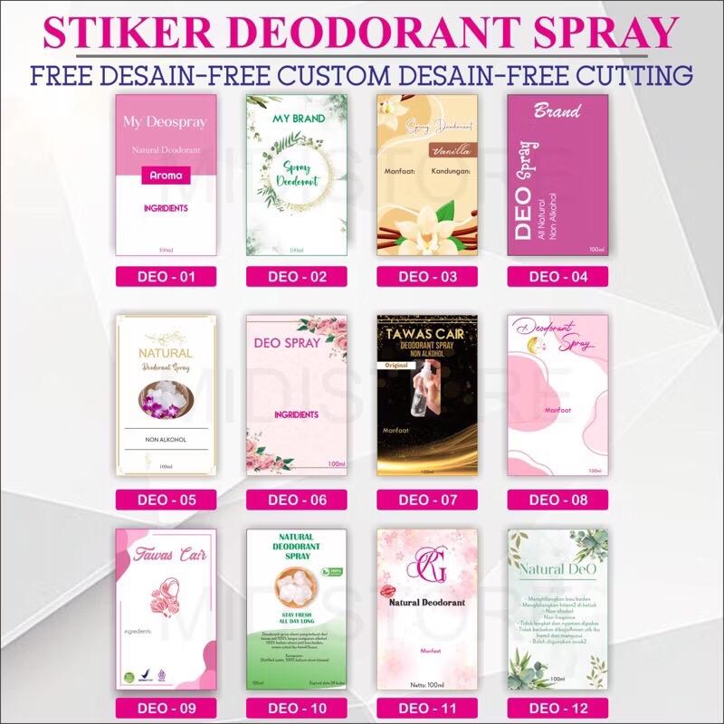 STIKER DEODORANT - STIKER BOTOL - STIKER - Shop | Tokopedia