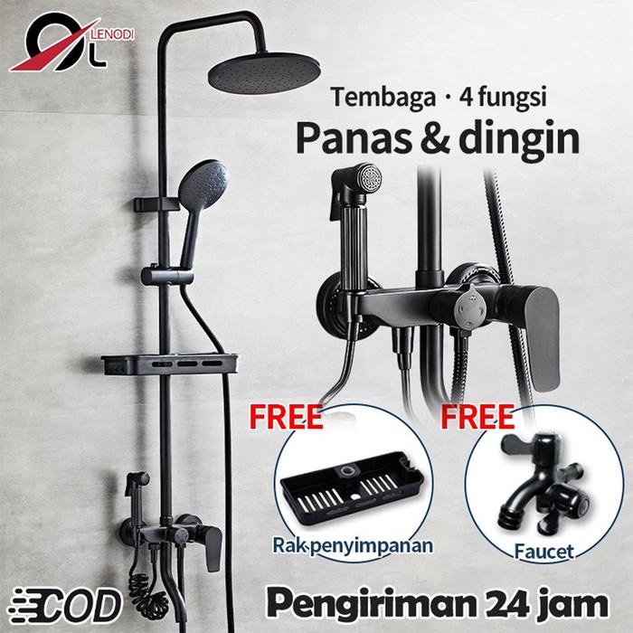 Promo Set shower kamar mandi + stand + keran, Shower 1 set shower Bahan ...
