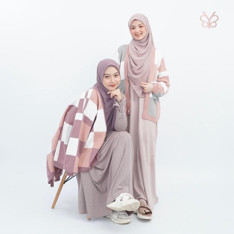 Cardigan Rajut Square by Yoora Sarah - Shop | Tokopedia