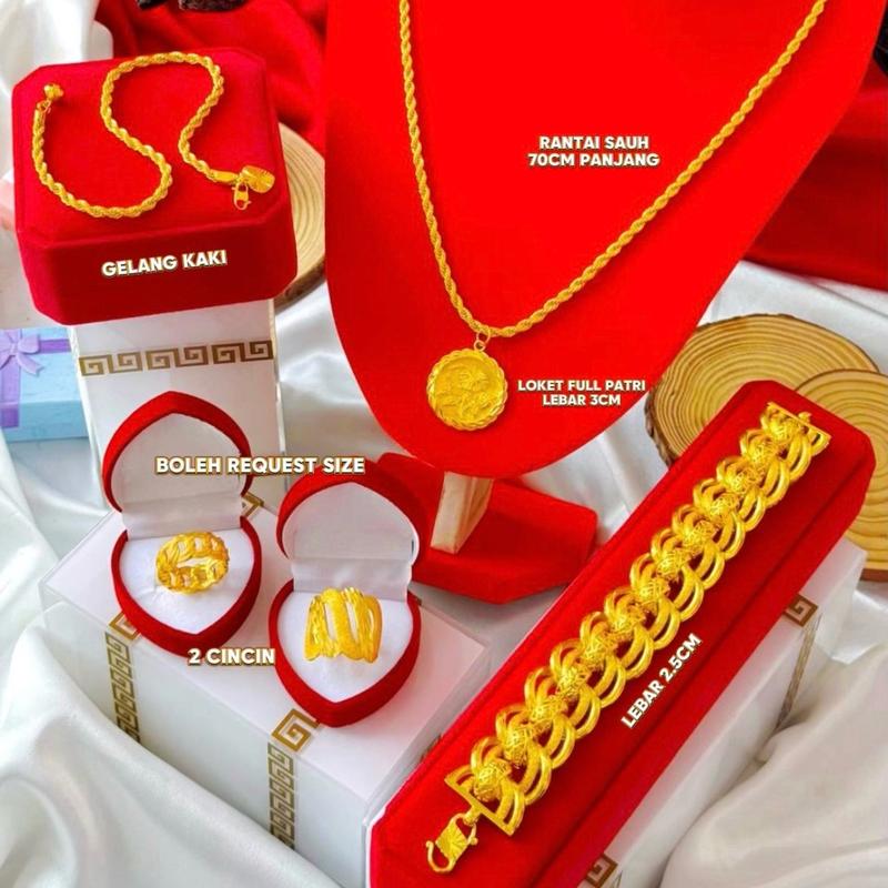 Mell SET EMAS TITANIUM KEGUNAAN HARIAN TAHAN LUNTUR - TikTok Shop Malaysia