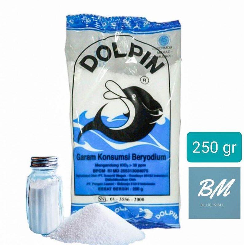 Garam Dolphin 250 gr / Garam Meja / Garam Dapur / Garam Beryodium ...