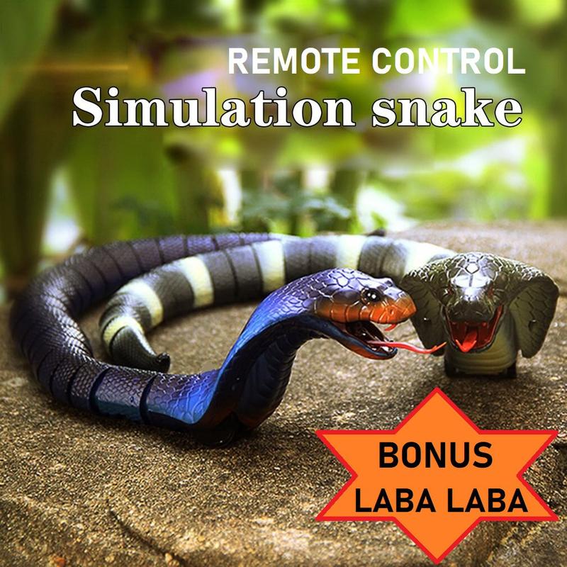 MAINAN ULAR COBRA REMOTE CONTROL MERAYAP KIRI KANAN RC RATTLESNAKE ...
