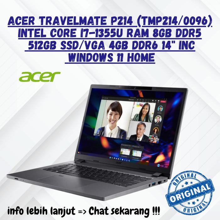 Jual Acer Travelmate P214 (TMP214/0096) Intel Core i7-1355u RAM 8GB ...