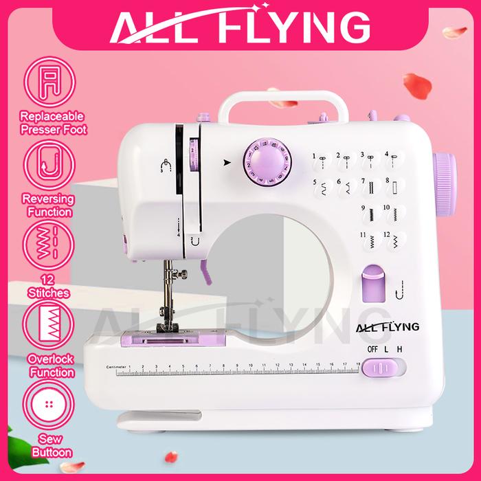 Promo 【ALL FLYING】 Portable 505A Mesin Jahit Mini Listrik Rumah Tangga ...