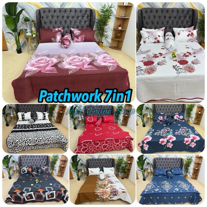 Cadar Patchwork Queen 7in1 kain cotton Best Quality Bedsprea - TikTok ...