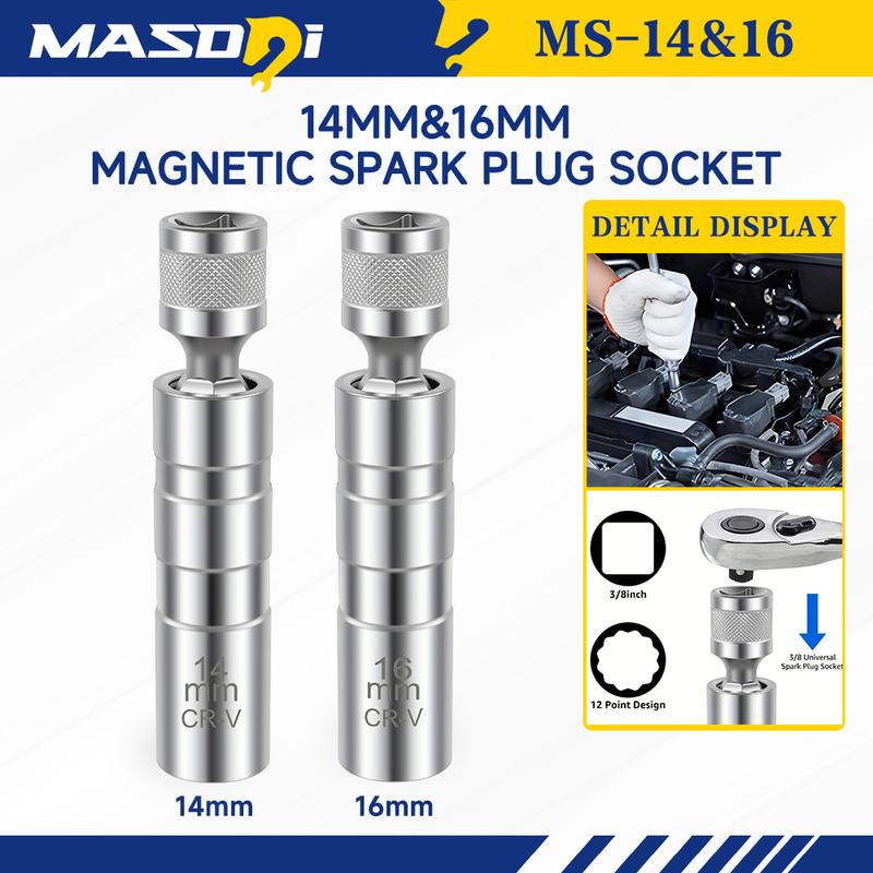 14mm & 16mm Magnetic Swivel Spark Plug Sockets, Thin Wall 3/ - TikTok ...