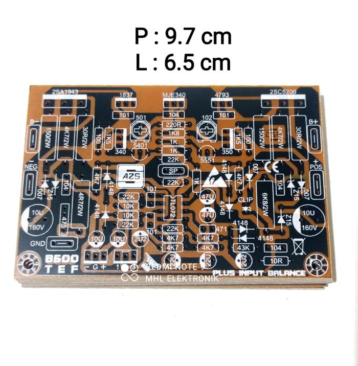 Jual PCB Driver APEX B500 TEF Input Balance 1350W Fiber PCB POWER APEX ...