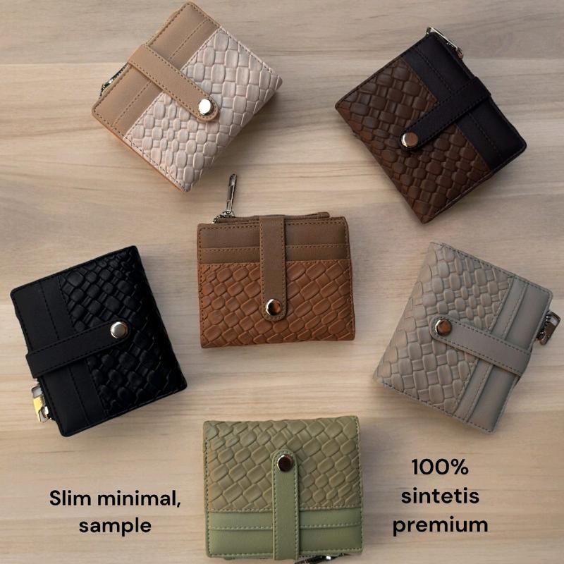 Aulian Dompet lipat wanita terbaru motif anyam premium sintetetis ...