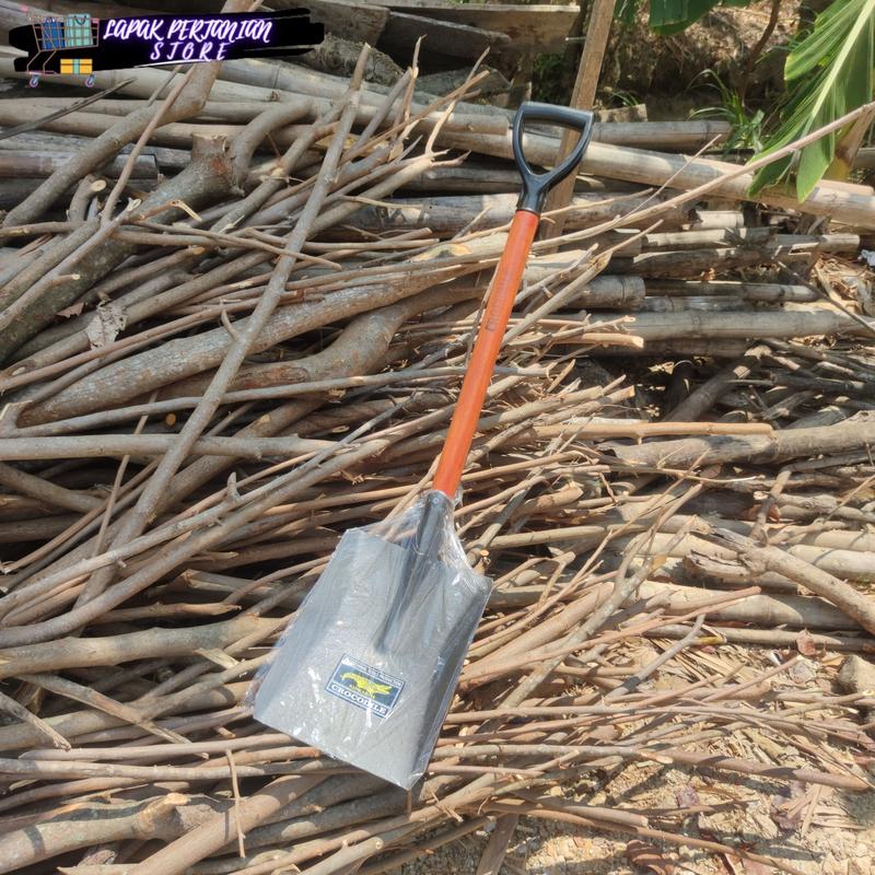 Sekop Pasir Bangunan Gagang Kayu Crocodile Buaya - Sekop Serok - Shop ...