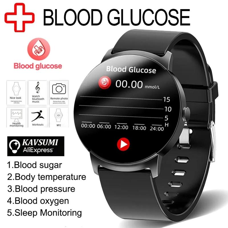Jam tangan pintar NFC untuk lelaki, gelang glukosa darah bukan - TikTok ...