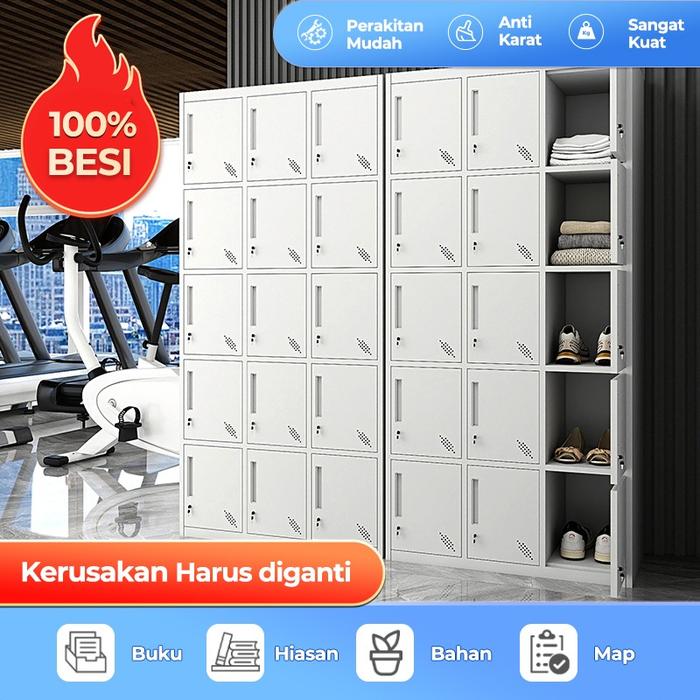 Promo Lemari Pakaian Multi Pintu Berbahan Baja Lemari Arsip Kantor ...