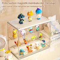 Promo 【COD】Figure Box Display Box Full Acrylic Blind Box Toy 2-layer ...