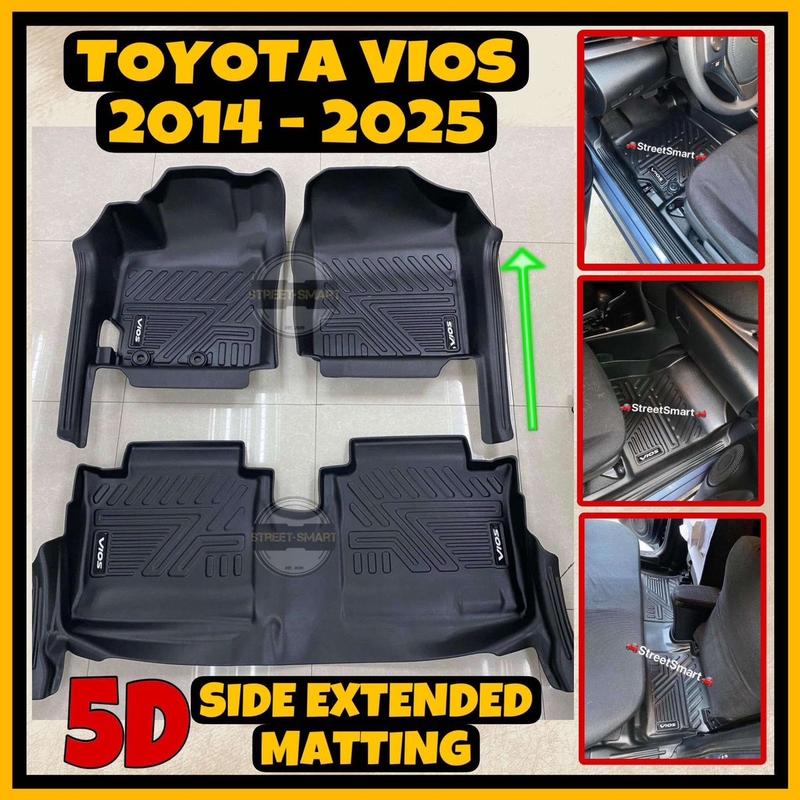 TOYOTA VIOS 2014-2025 5D SIDE EXTENDED MATTING - TikTok Shop Philippines