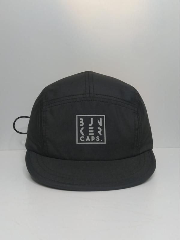 Bunker Caps Topi Outdoor Hitam Sport Running Olahraga Sablon Reflektive ...