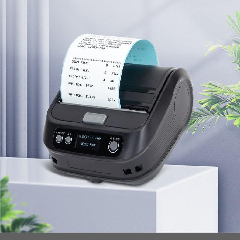 80mm Handheld wireless Printing Clear Thermal small label printer ...