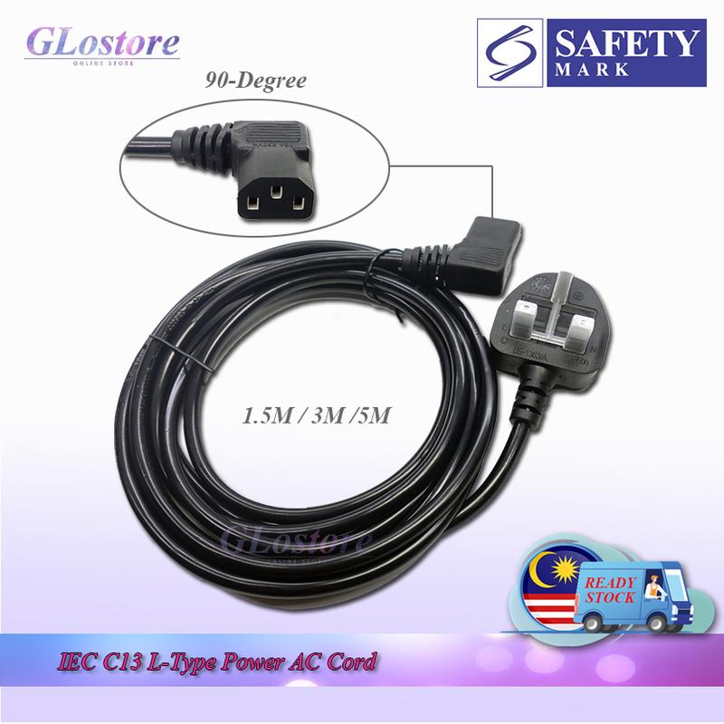 POWER AC CORD 3 PIN UK 13A FUSE POWER CABLE DESKTOP PC LCD MONITOR ...
