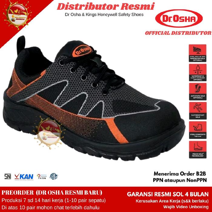 Jual Sepatu Safety / Dr Osha Safety Shoes Wolfar Lace Up 9107 S1 ...
