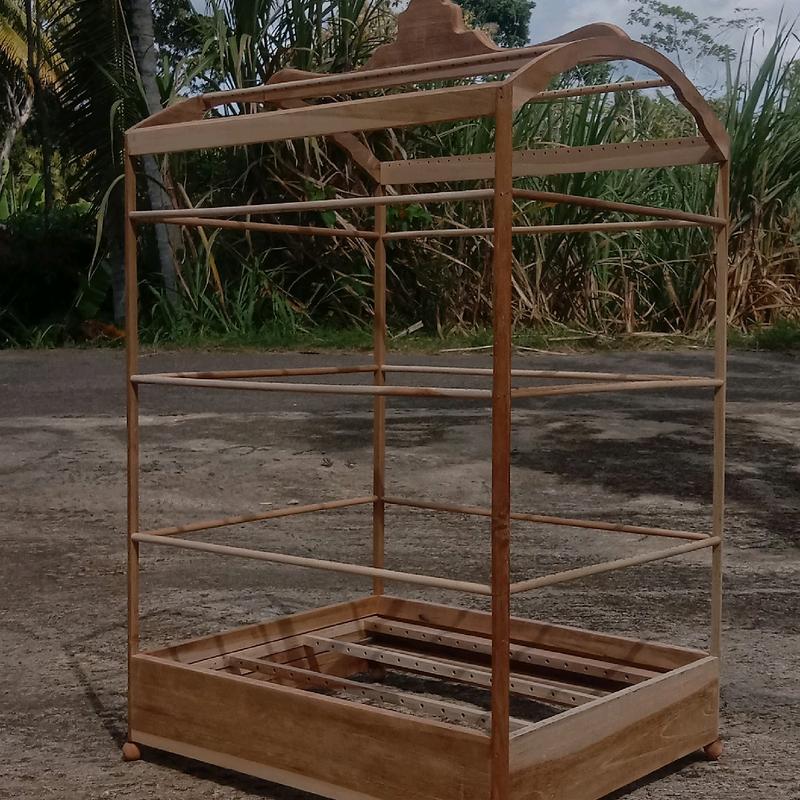 sangkar model Raja ambrukan no1 full jati - Shop | Tokopedia