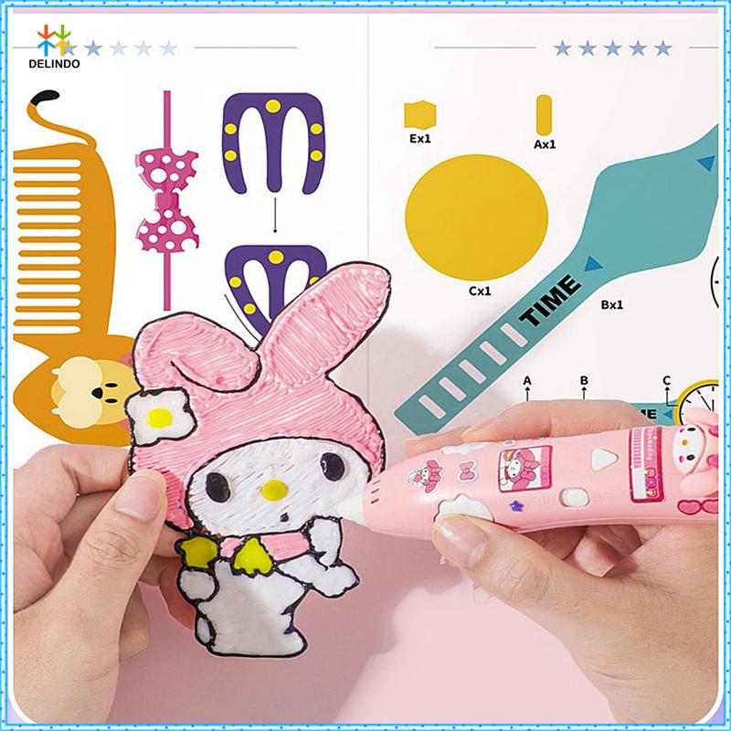 Wireless 3D Pen Sanrio Edition Pulpen 3 Dimensi Mainan Anak DIY - Shop ...