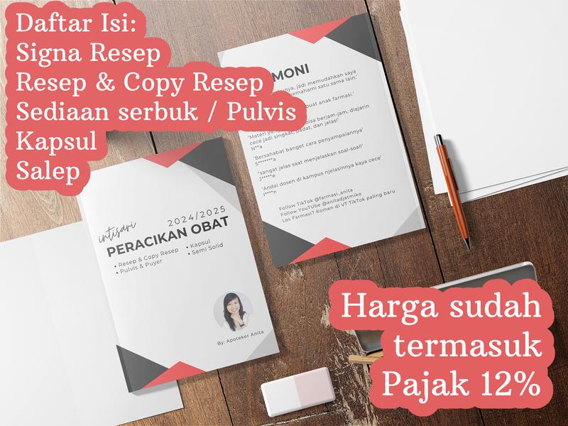Buku Peracikan Obat Farmasi S1, D3, SMK Apoteker Anita (Hany - Shop ...