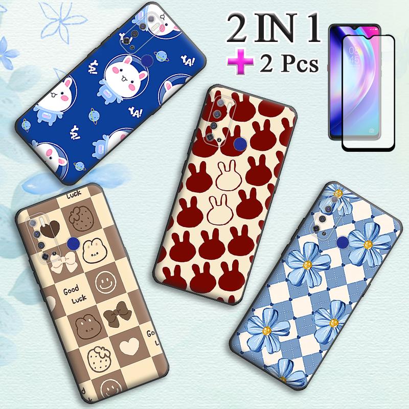 2 IN 1 For Tecno Pouvoir 4 4 Pro LC7 LC8 Phone Case TPU Silicone ...