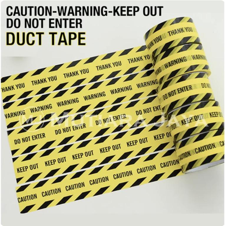 Lakban Stiker Label Sticker Keep Out Caution Warning Do Not Enter ...