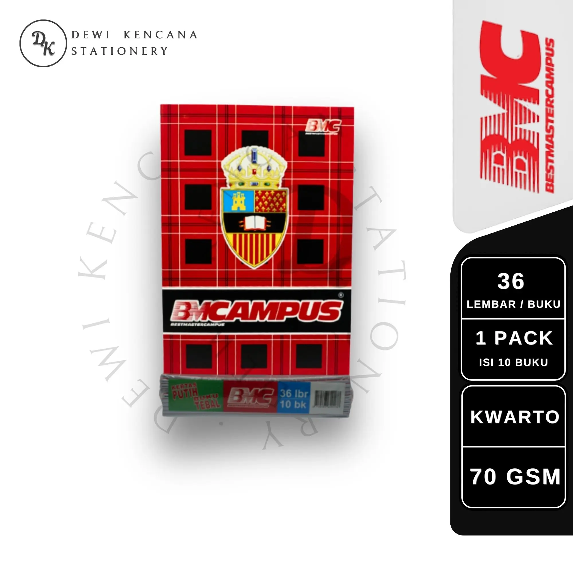 Buku Tulis Campus Boxy BMC 36 dan 50 Lembar 1 Pack Isi 10 Buku - Shop ...