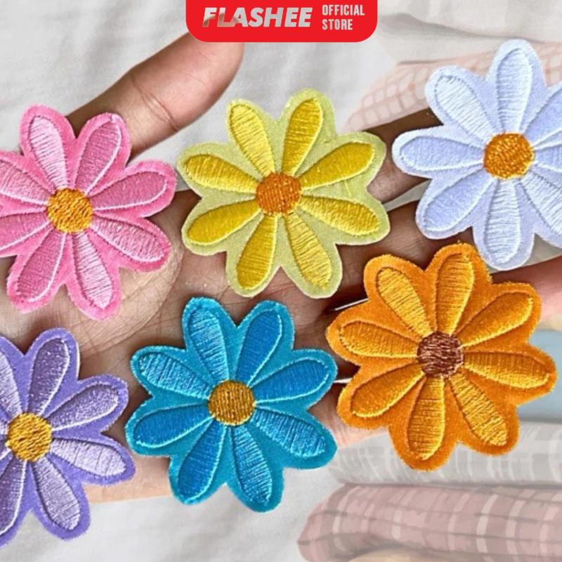 Patch Bordir Tempel Aksesoris Garmen Bunga Melati Warna Warn - Shop ...