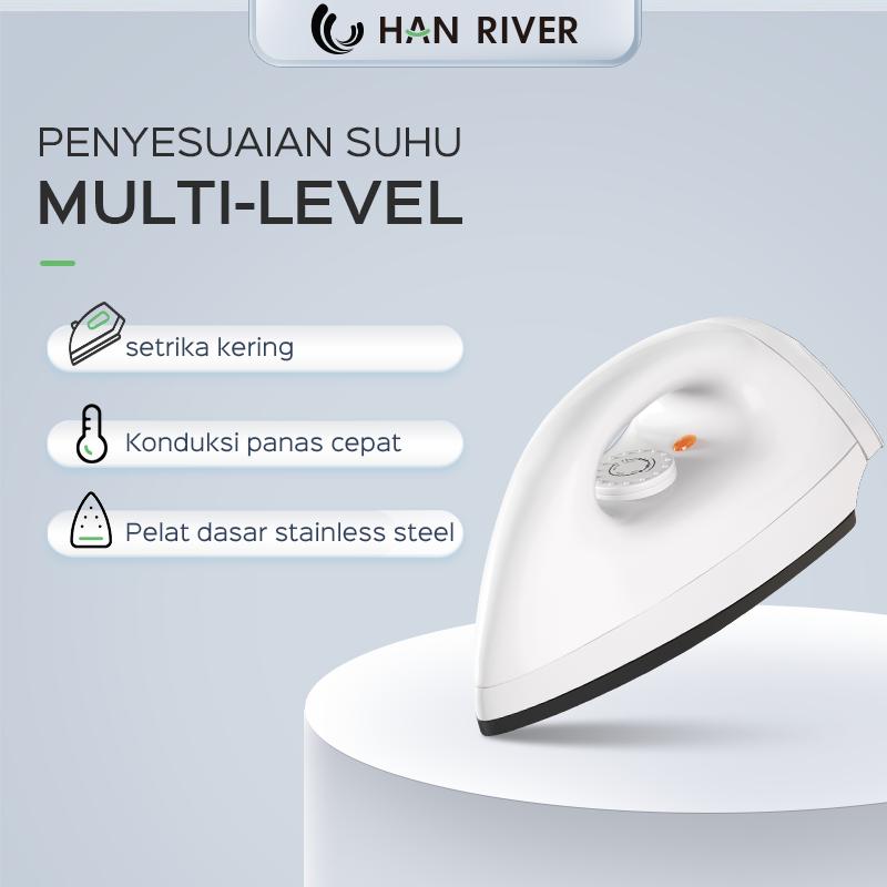 HAN RIVER Setrika mini 300W Setrika Portabel-Putih - Shop | Tokopedia