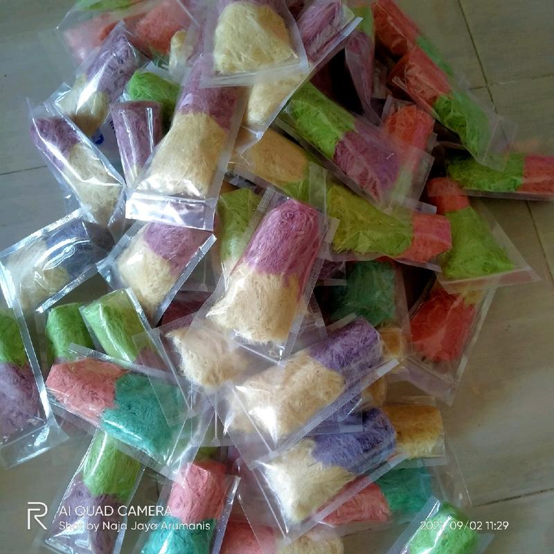 rambut nenek 50g standing pouch free kardus - Shop | Tokopedia