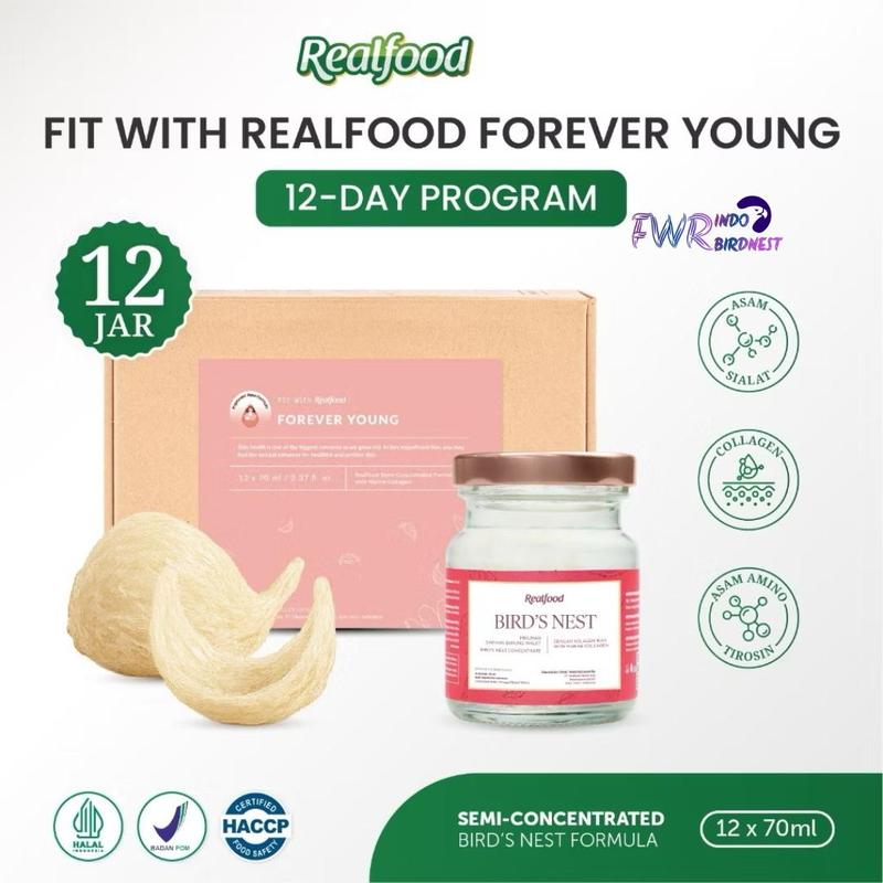 Realfood Forever Young Isi 12 Botol BPOM Halal MUI Fit With Realfood ...