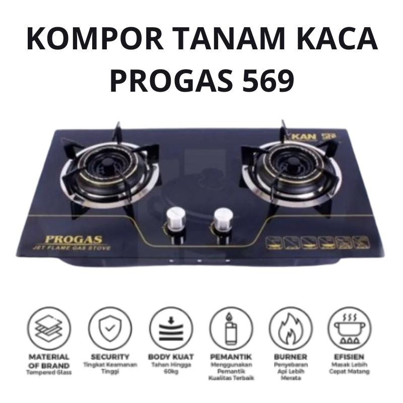 Kompor PROGAS Kaca Tanam 2 Tungku Api Standard SNI Bergarans - Shop | Tokopedia