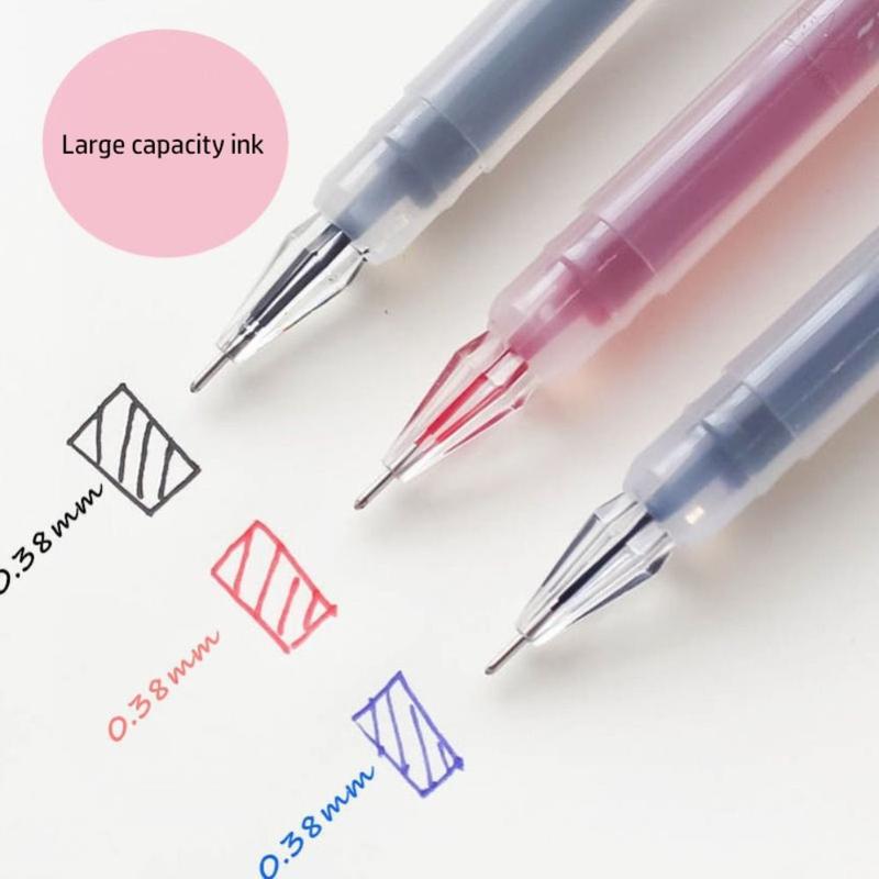 10PCS/Set Multifunctional Quick-drying Gel Pen Press Type Black/Blue ...