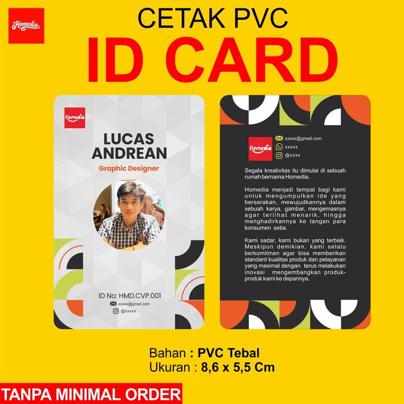 Cetak ID Card Murah Cetak Kartu Id Card Custom Cetak Photocard Custom ...