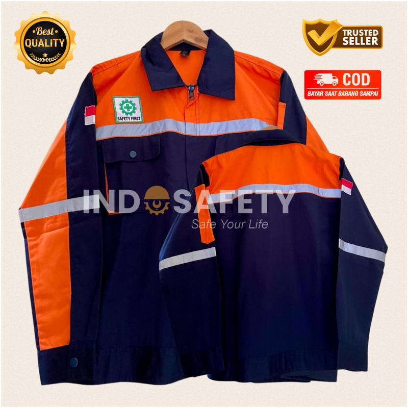 COD I ATASAN WEARPACK SAFETY MODEL STANDAR KOMBINASI LENGAN PANJANG ...