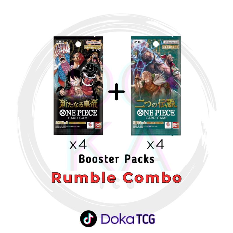 [Doka]One Piece OP09 + OP08 : RUMBLE COMBO x8 PACKS - TikTok Shop Malaysia