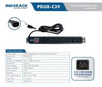 Promo PDU8-C39 POWER DISTRIBUTION UNIT 8 OUTLET 3 IN 1 SOCKET ...