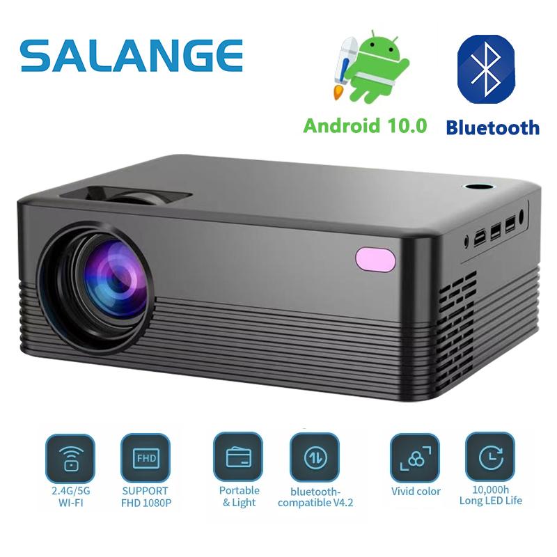 Salange P35 Mini Projector 4k Supported Android 10 Home Theater ...