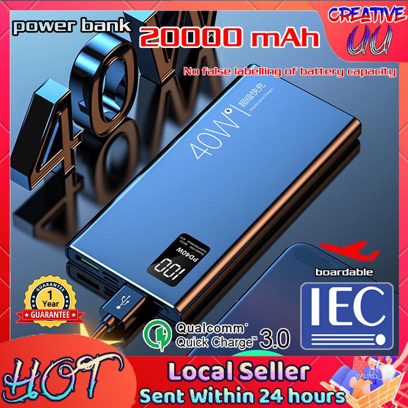 【SG Ready Stock】PD 40W Super Fast Charge Powerbank 20000mAh Powerbank ...