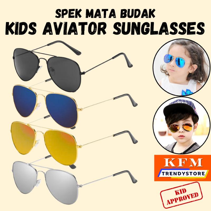 KIDS AVIATOR SUNGLASSES BABY KIDS CHILDREN SUNGLASS SPEK MAT - TikTok ...