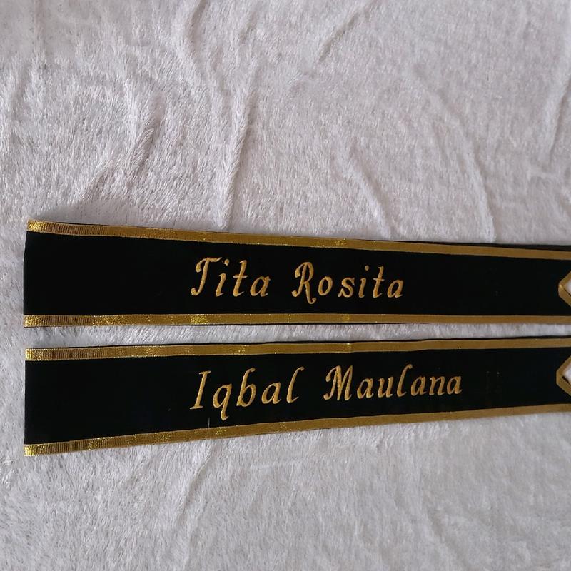 Slempang Wisuda 2 Lapis Bordir Lis Pita No Po - Shop | Tokopedia