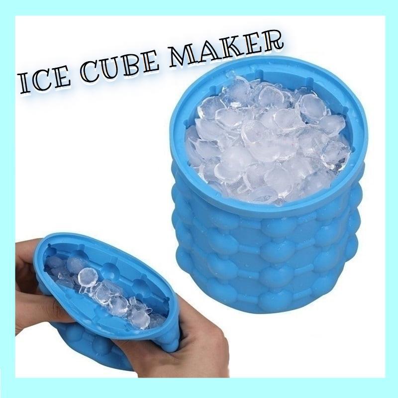 Magic Ice Cube Maker Cooler Genie Silicone Rubber Tray Molds - TikTok ...