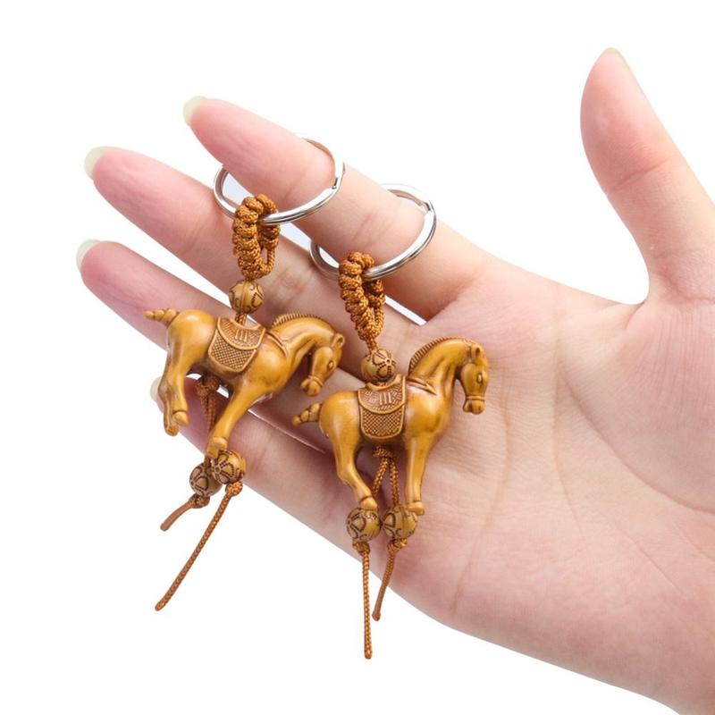 Animal Cute Creative Gift Carving Pendant Chinese Knot Key Ring ...