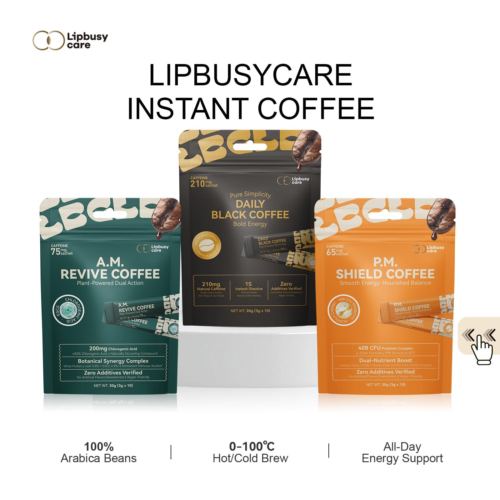Lipbusycare Coffee Set (Halal-certified) ,10 packs × 3g， 3 saat instant ...