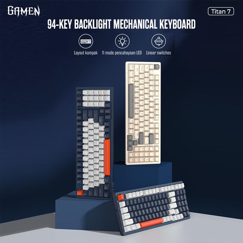 GAMEN Titan 7 Keyboard Mechanical Gaming RGB - Garansi 1 Tahun - Shop ...