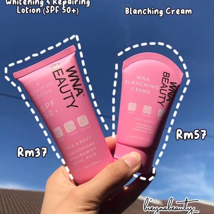 WNA Lotion Whitening & Repairing Blanching Creme By WNA BEAUTY - TikTok ...