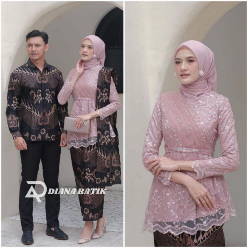 Zavina Kebaya Sarimbit Free Selendang Couple Batik Modern Premium ...